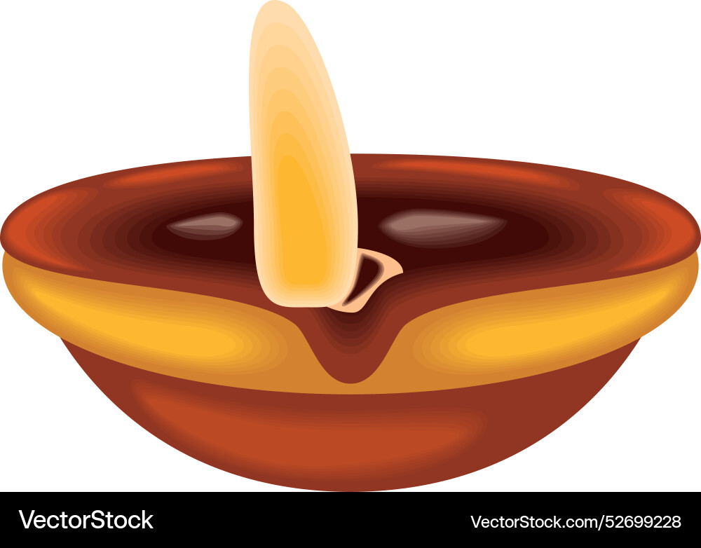 Diwali diya lamp traditional Royalty Free Vector Image