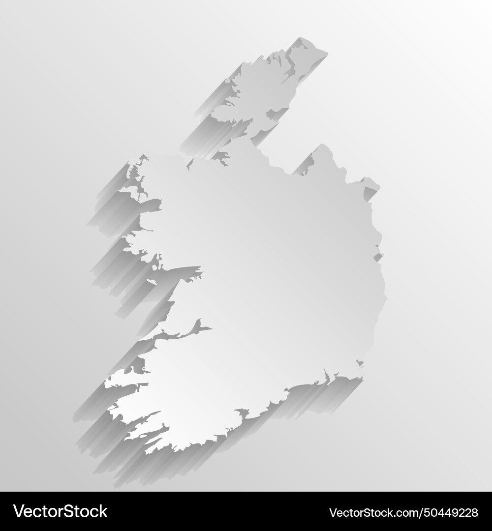 Ireland country map silhouette Royalty Free Vector Image