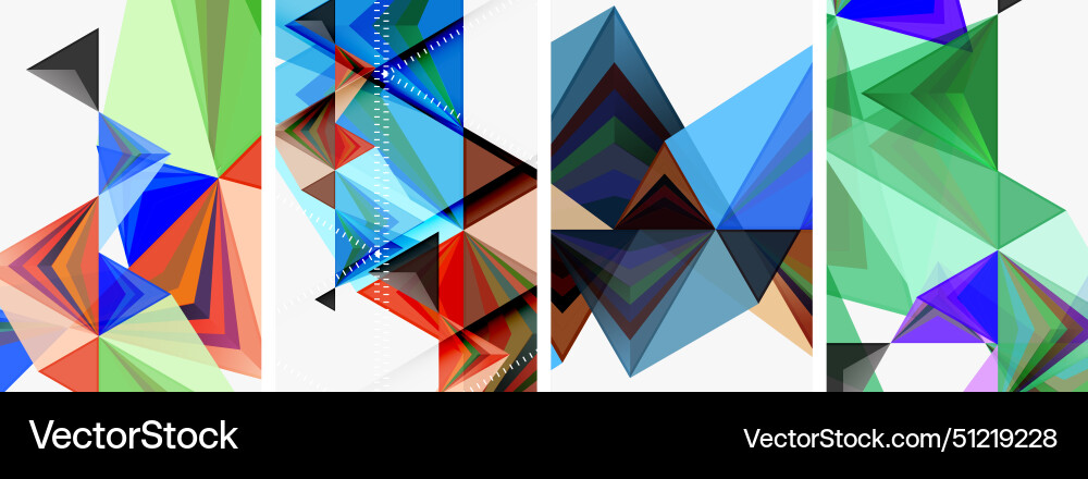 Minimalist triangular geometric clean concept Vector Image