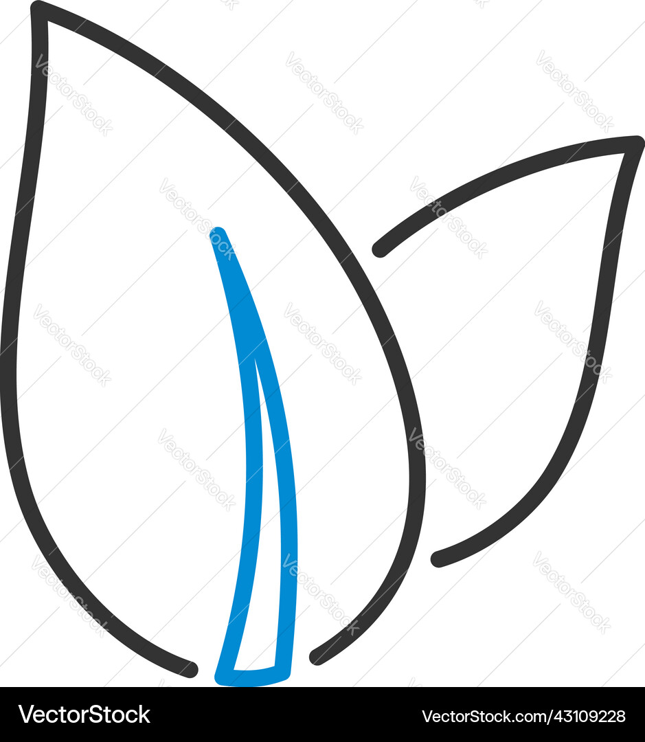 Spa leaves icon Royalty Free Vector Image - VectorStock