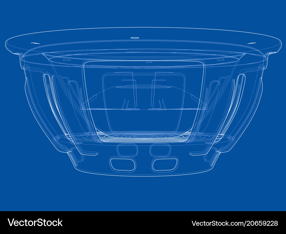 Subwoofer Speaker Outline Royalty Free Vector Image