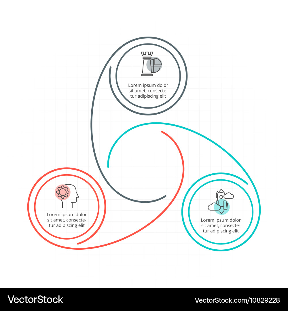 Thin line flat element for infographic Royalty Free Vector