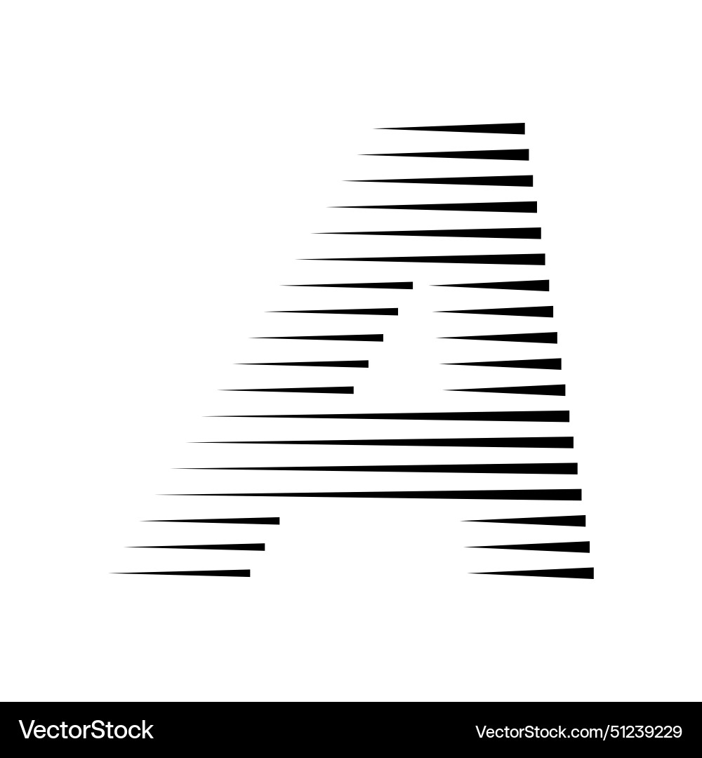 A letter lines logo icon Royalty Free Vector Image