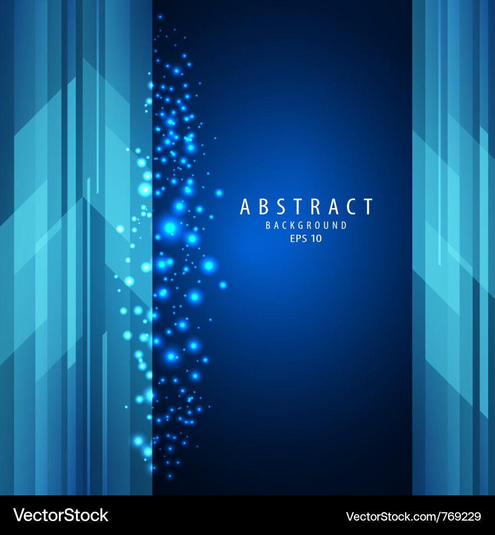 Abstract Sparkling Blue Square Royalty Free Vector Image