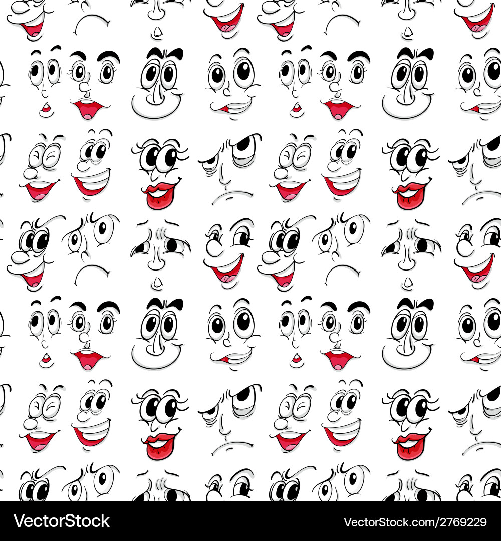 Facial expressions Royalty Free Vector Image - VectorStock