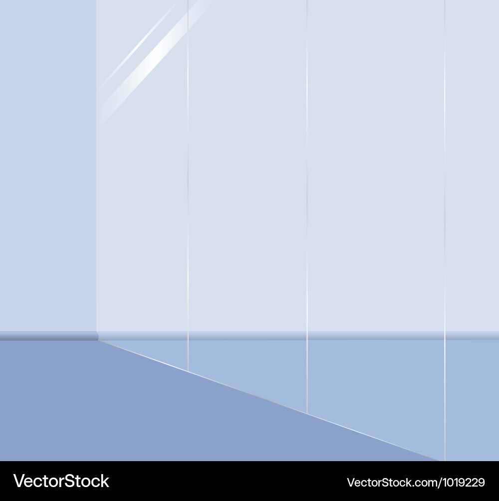 Glass wall Royalty Free Vector Image - VectorStock