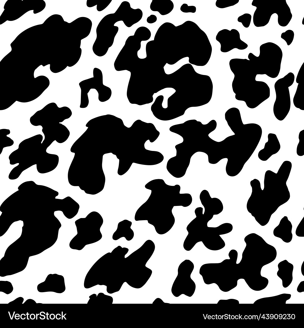 Animal background cow hide holstein cattle Vector Image