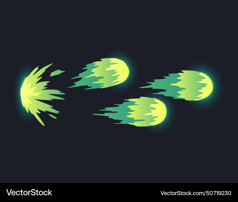Cartoon laser gun beam alien combat weapon rays Vector Image