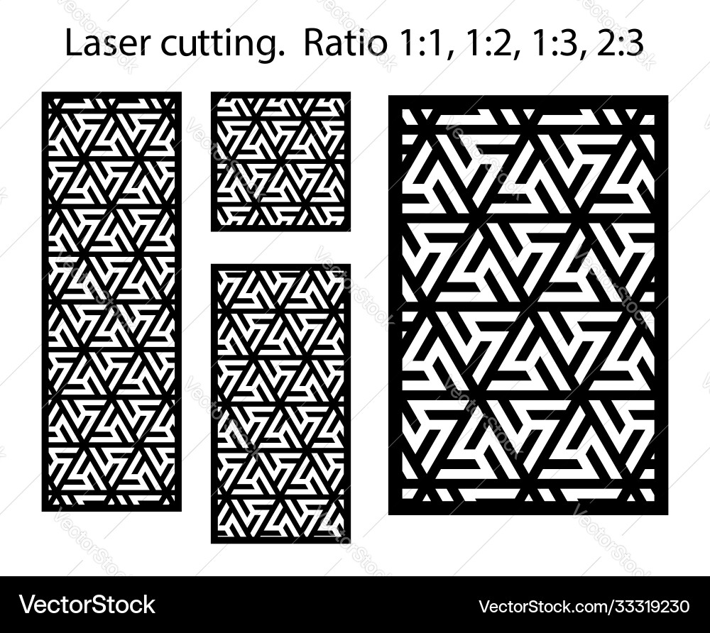 Cnc decorative pattern jali design interior Vector Image
