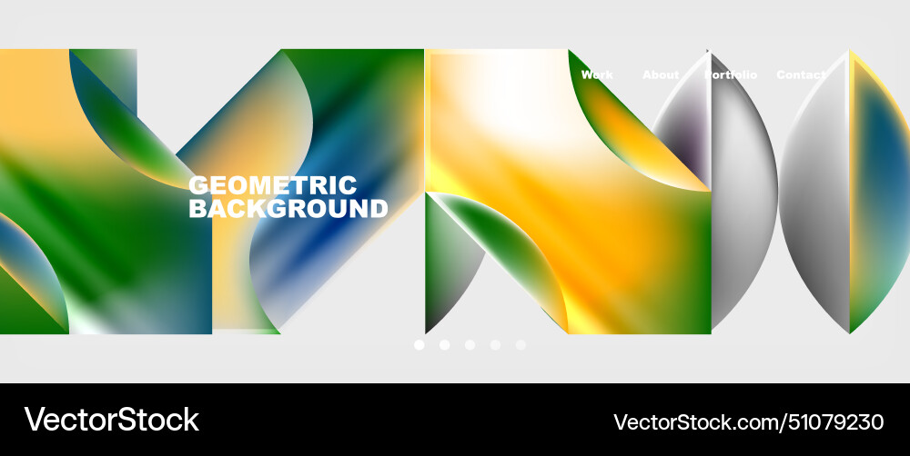 Geometric flaglike background with water citrus Vector Image