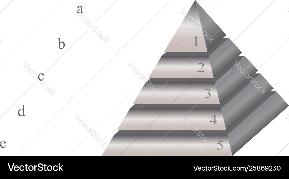 Pyramid blank Royalty Free Vector Image - VectorStock