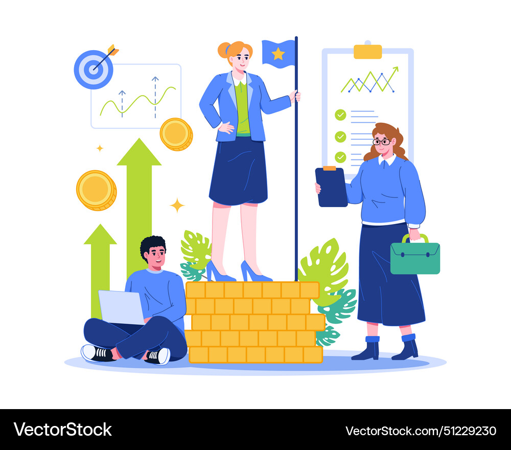 Return on investment concept Royalty Free Vector Image
