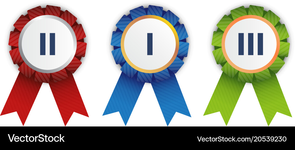 Ribbon badges Royalty Free Vector Image - VectorStock