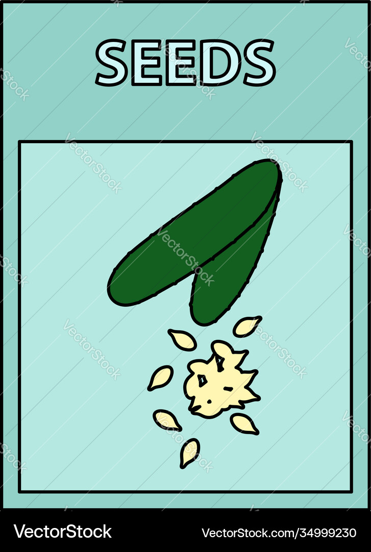 Seed pack icon Royalty Free Vector Image - VectorStock