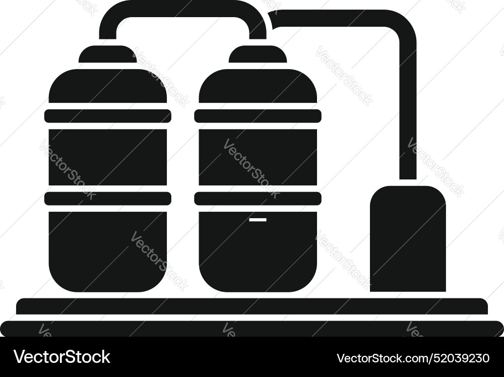 Water purification system purifying drinking Vector Image