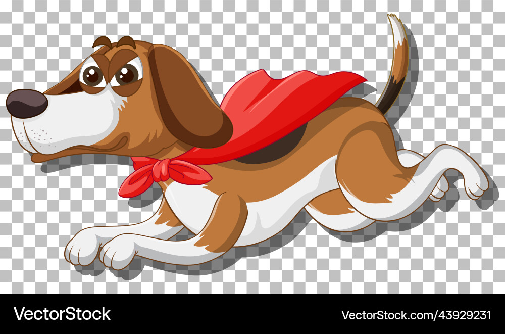 Beagle dog cartoon character Royalty Free Vector Image