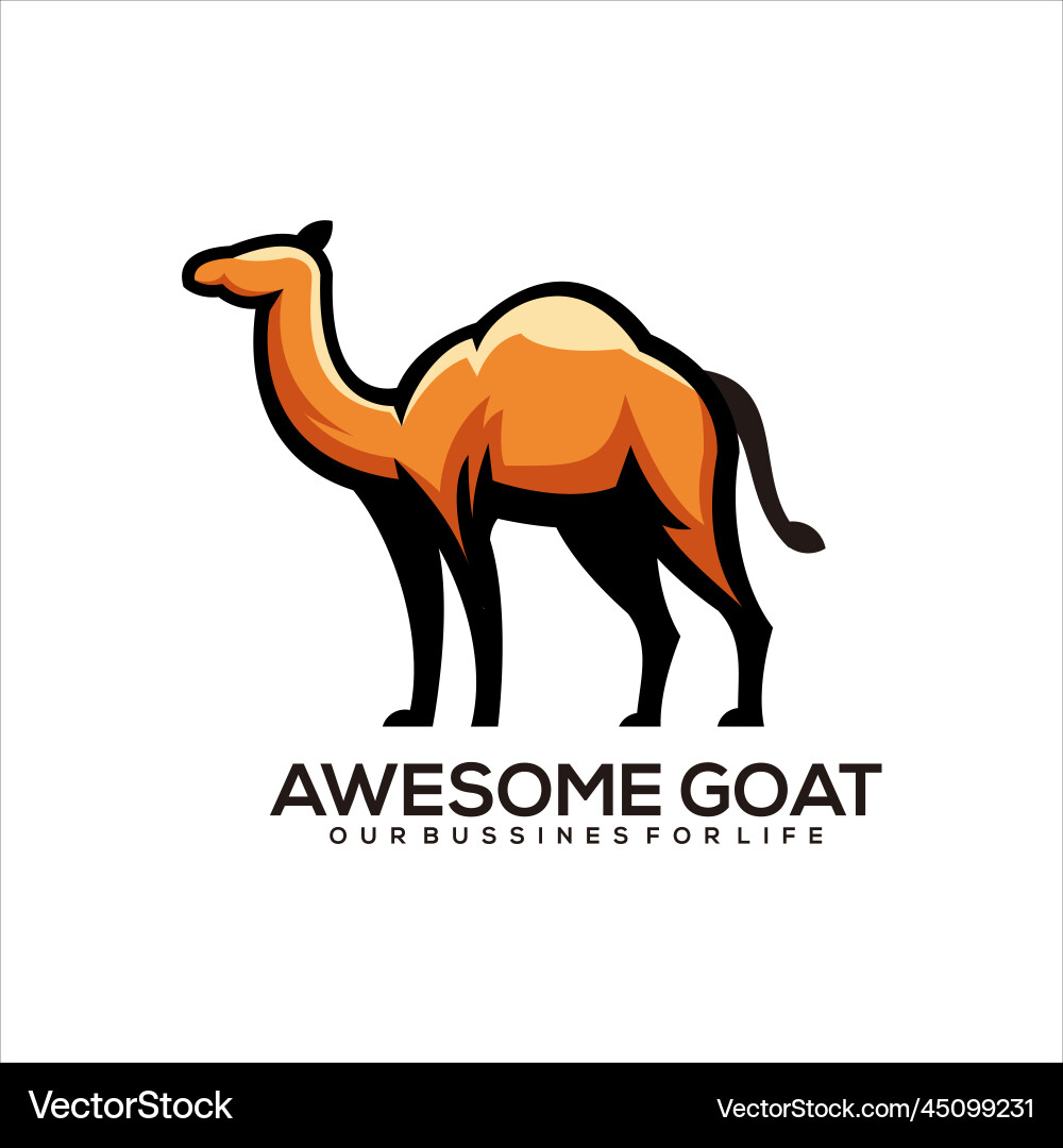 Camel logo design Royalty Free Vector Image - VectorStock