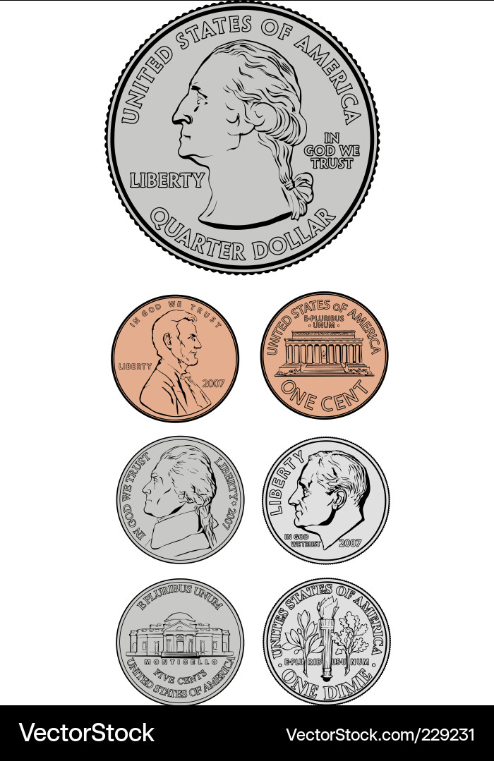 Coinage Vector Images (over 1,200)