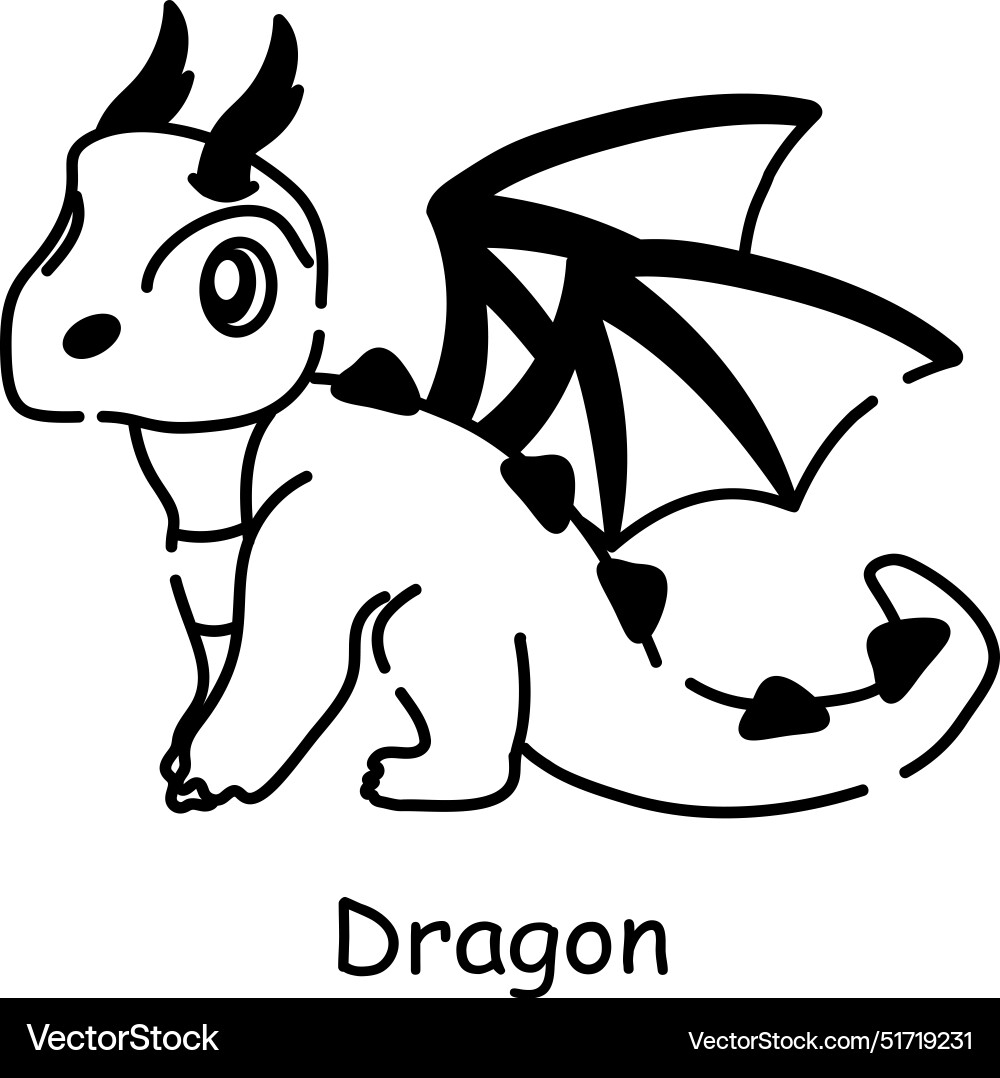 Dragon Royalty Free Vector Image - VectorStock
