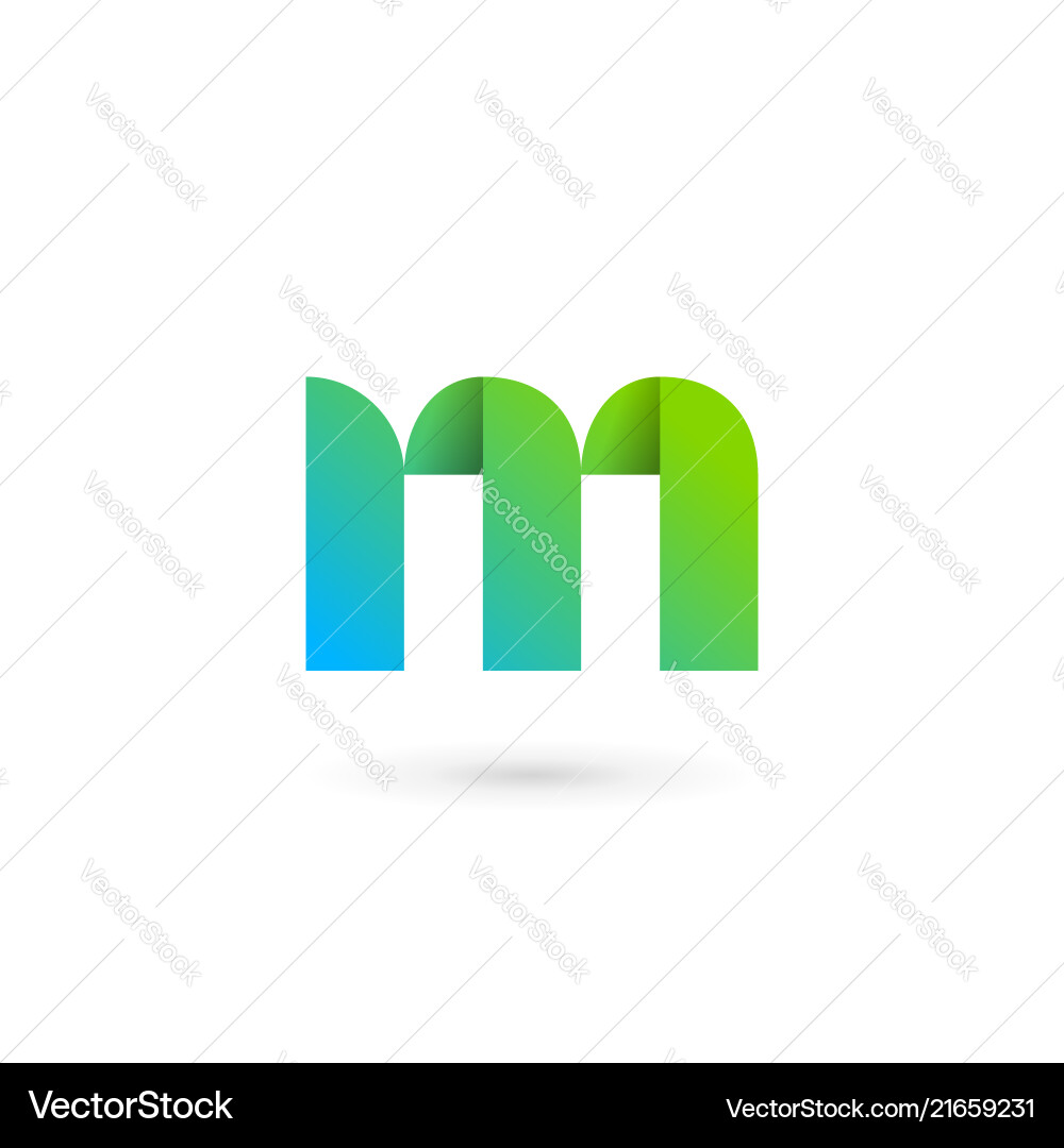 Buchstaben m Band Logo Icon Design Template Elemente