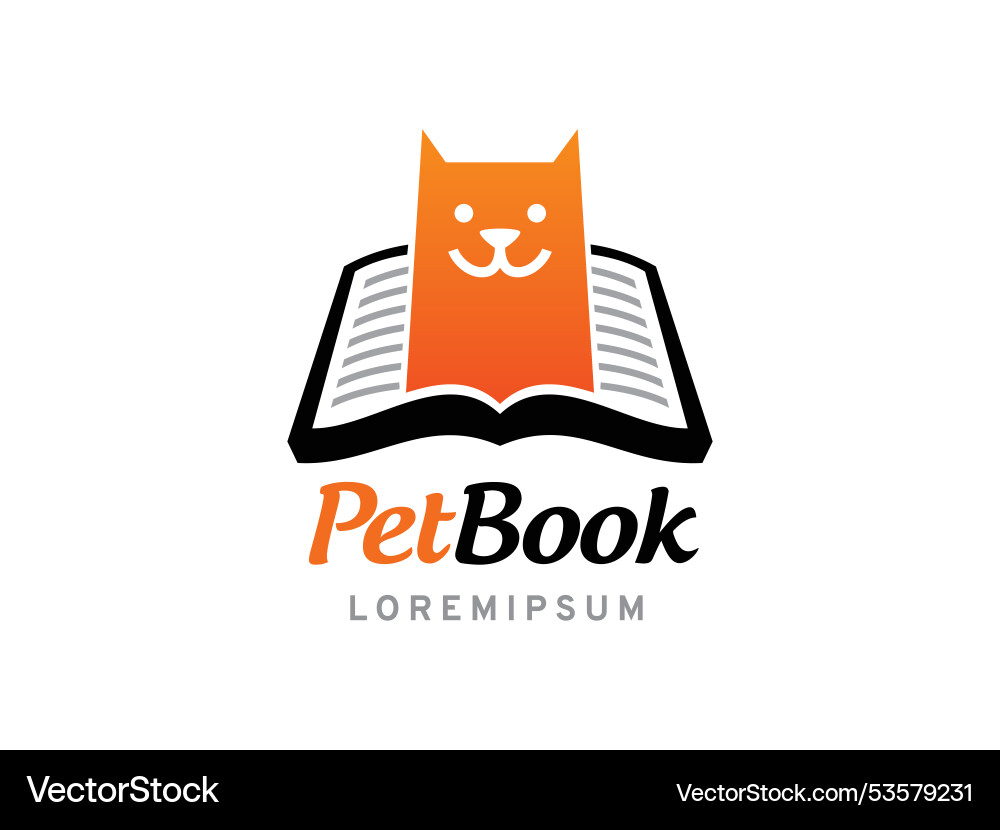 Pet education logo symbol or icon template Vector Image