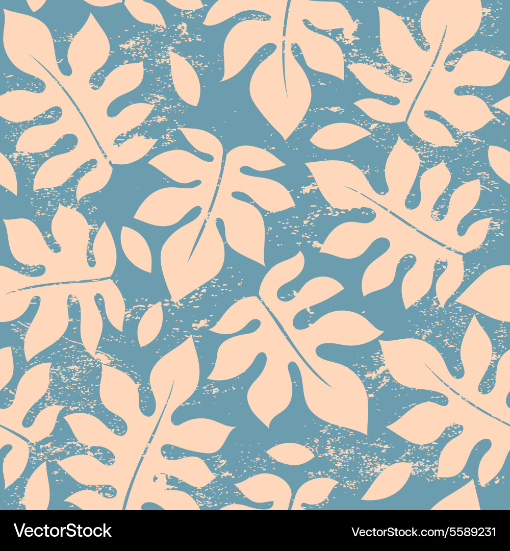 Vintage Leaf Pattern Royalty Free Vector Image