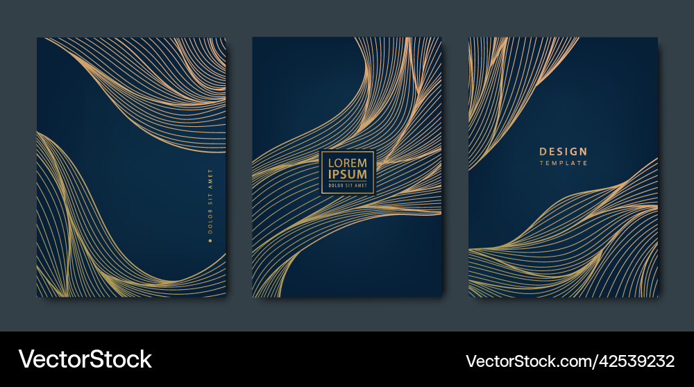 Line wavy background with gold texture Royalty Free Vector