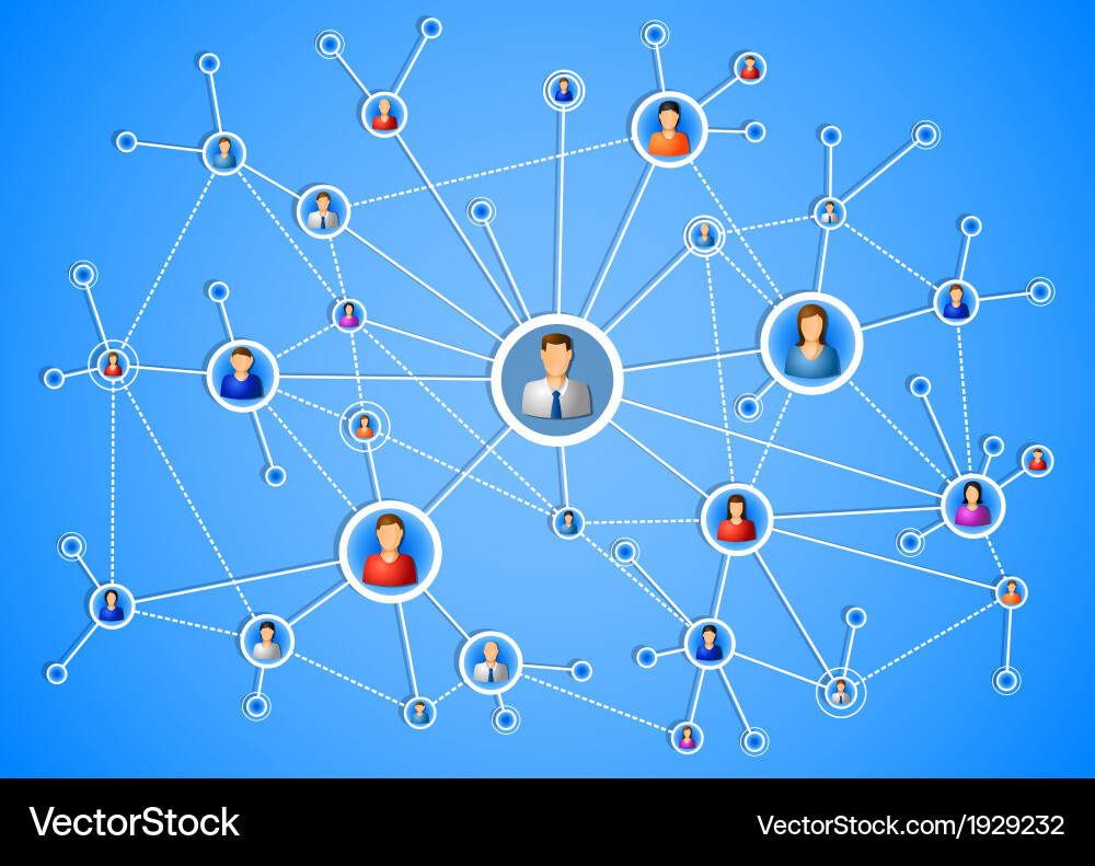 Network connection Royalty Free Vector Image - VectorStock