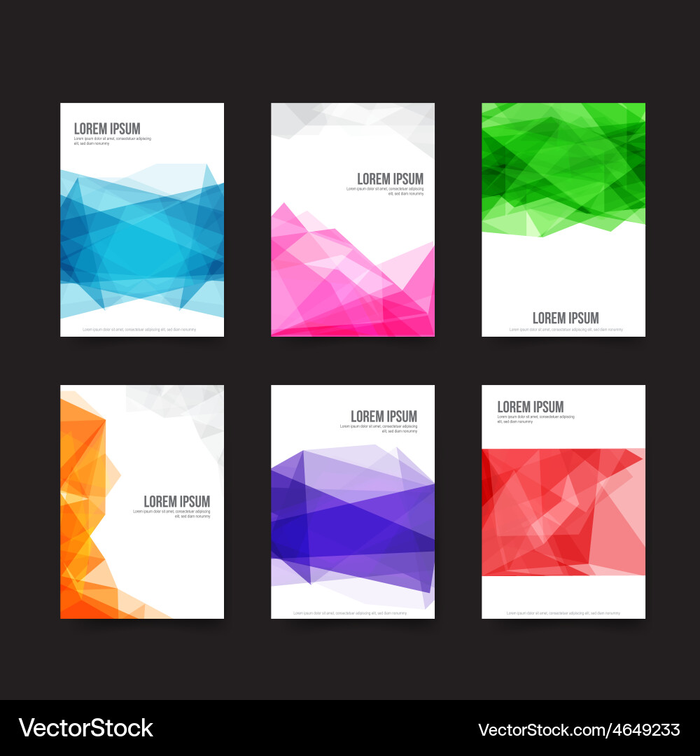 Abstract background set of simple light and clear Vector Image