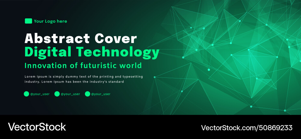 Digital technology poster cover speed connect dark