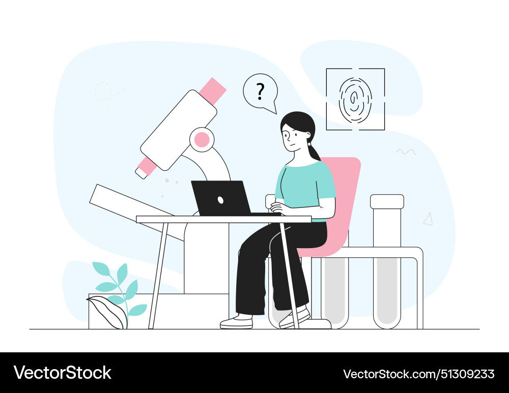 Forensic medical examination simple Royalty Free Vector