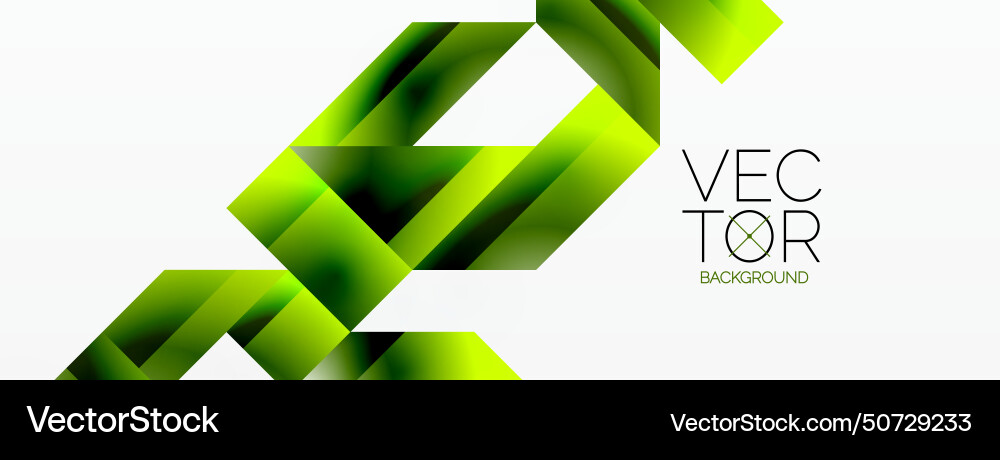 Geometric purity on white - lines squares Vector Image