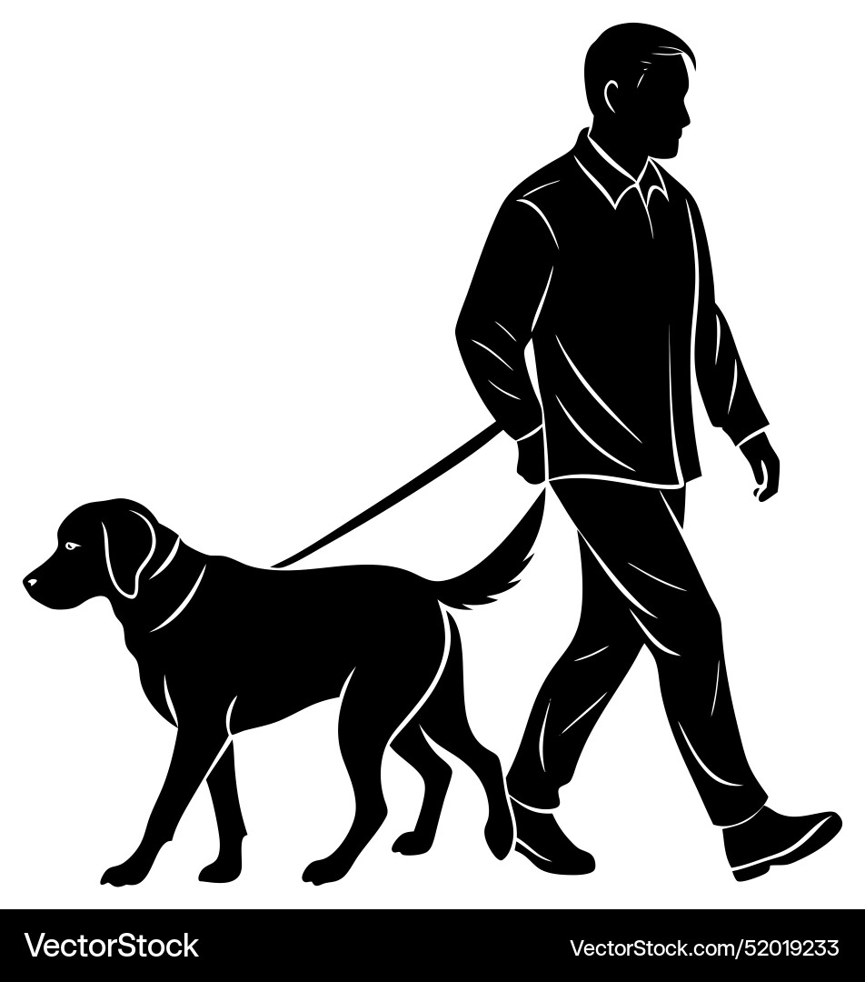 Labrador retriever dog silhouette designisolated Vector Image
