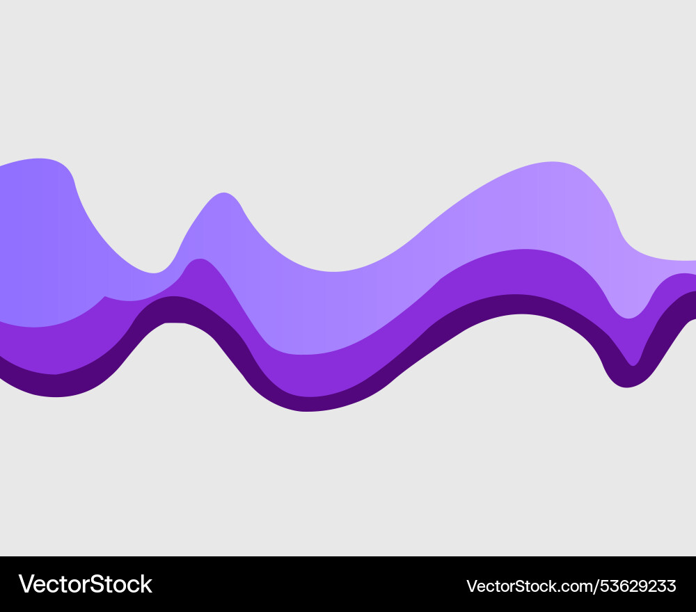 Purple flowing wave background design Royalty Free Vector