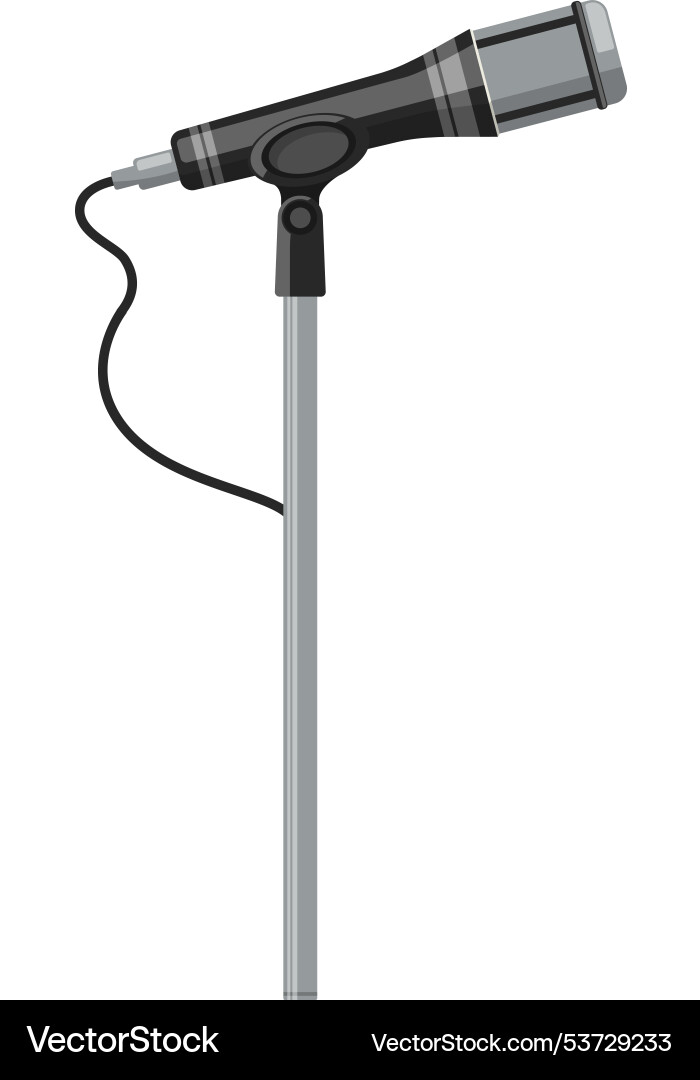 Studio mic cartoon icon professional vocal Vector Image