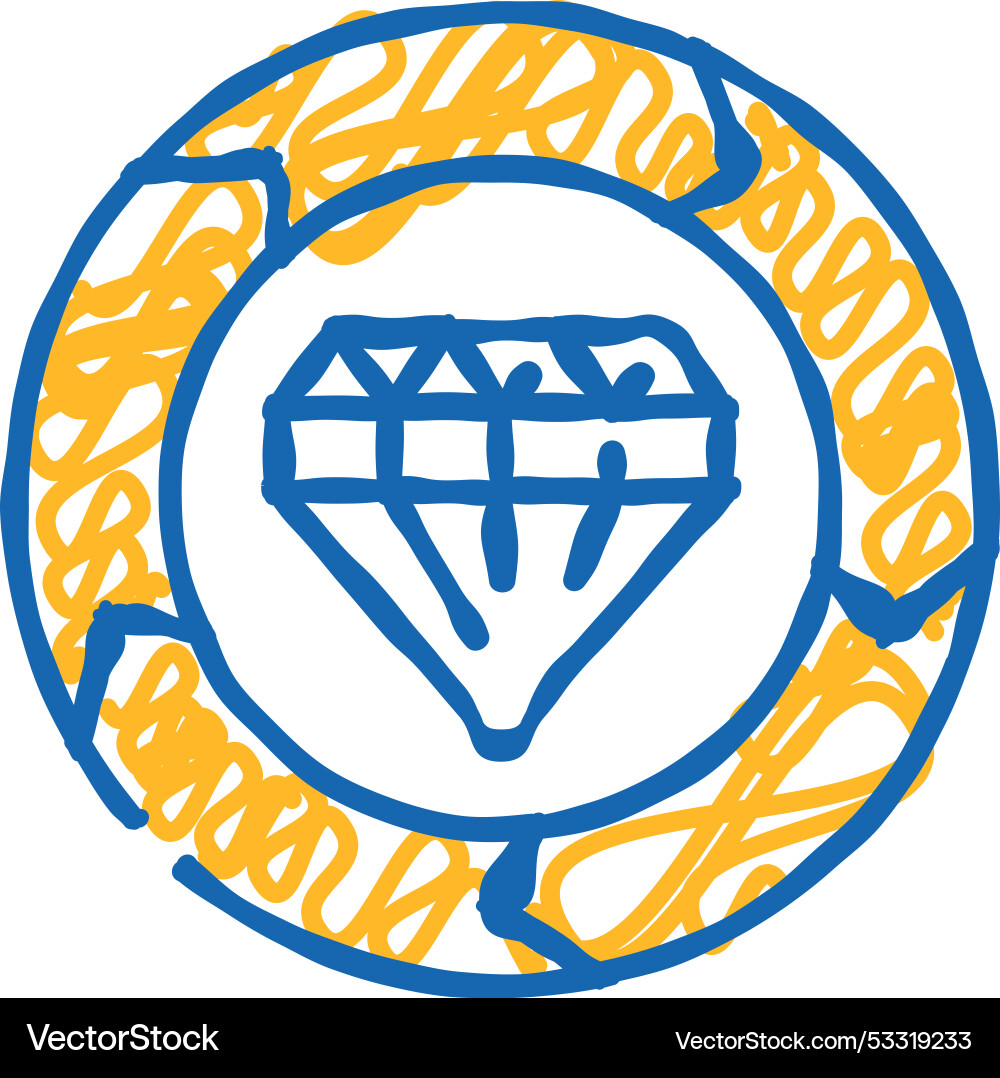 Value business ethics icon doodle Royalty Free Vector Image