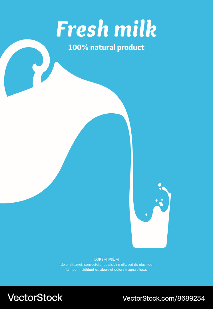 Milk Royalty Free Vector Image - VectorStock