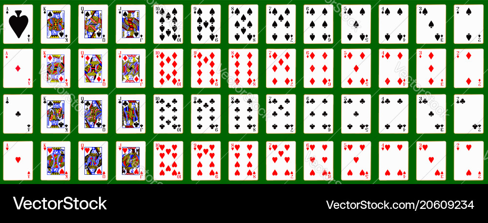 Pack of cards Royalty Free Vector Image - VectorStock