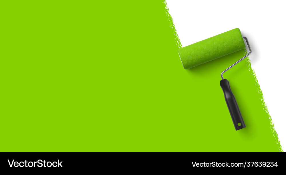Realistic paint roller Royalty Free Vector Image