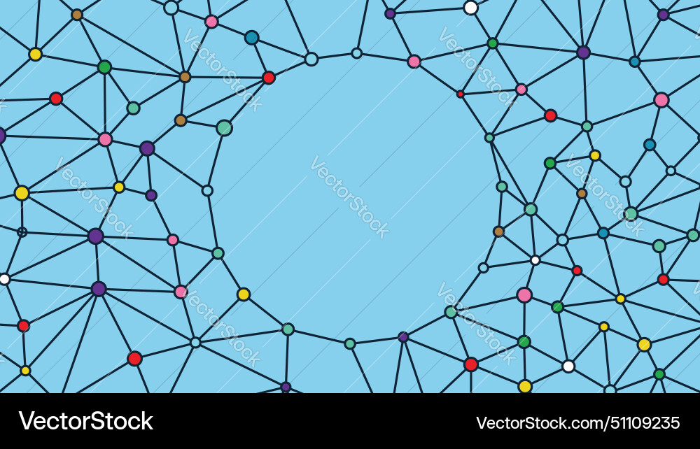 Abstract geometric background plexus mesh Vector Image