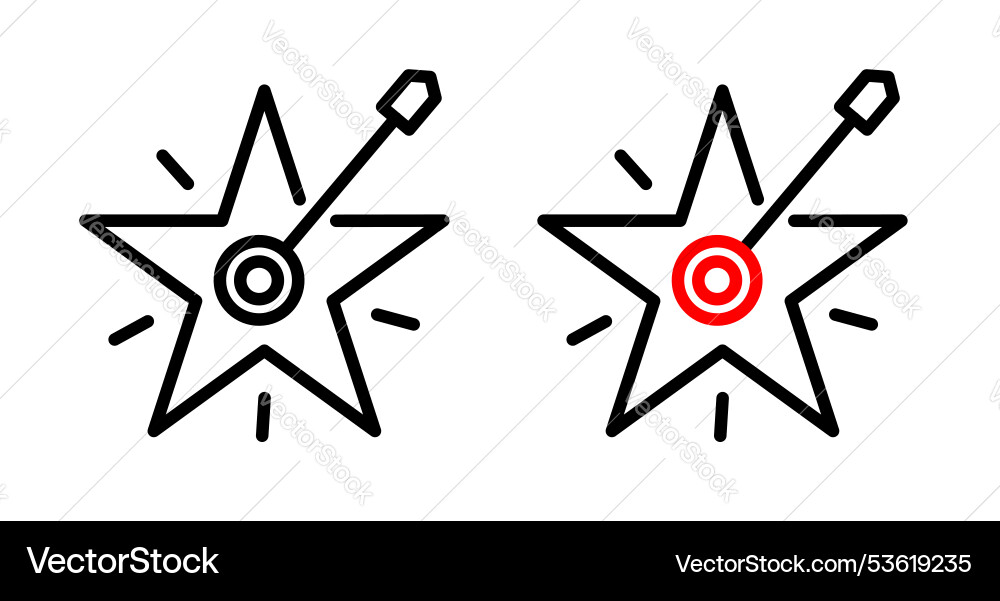 Aptitude icon set talent target ability logo Vector Image