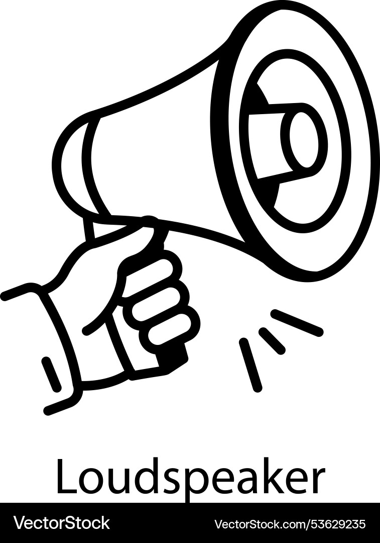 Loudspeaker Royalty Free Vector Image - VectorStock