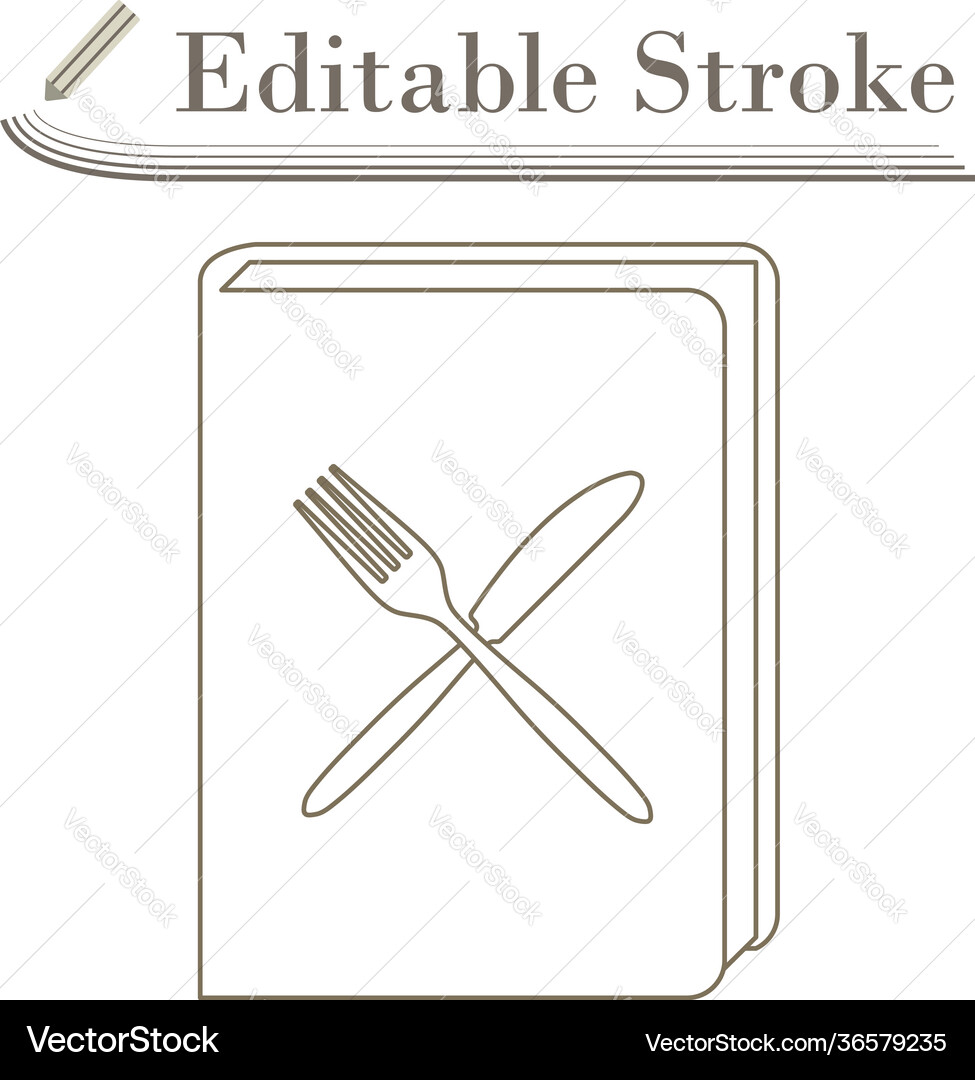 Menu book icon Royalty Free Vector Image - VectorStock