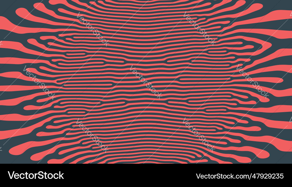 Mesmerize psychedelic art hypnotic pattern red Vector Image