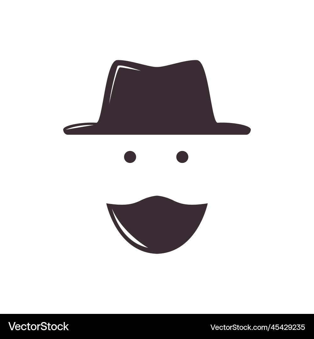 Mystery Man Mask Icon Royalty Free Vector Image