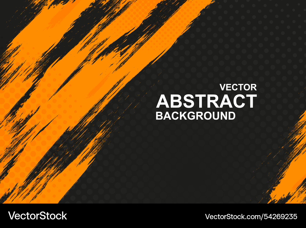 Orange Grunge Abstract Background Royalty Free Vector Image