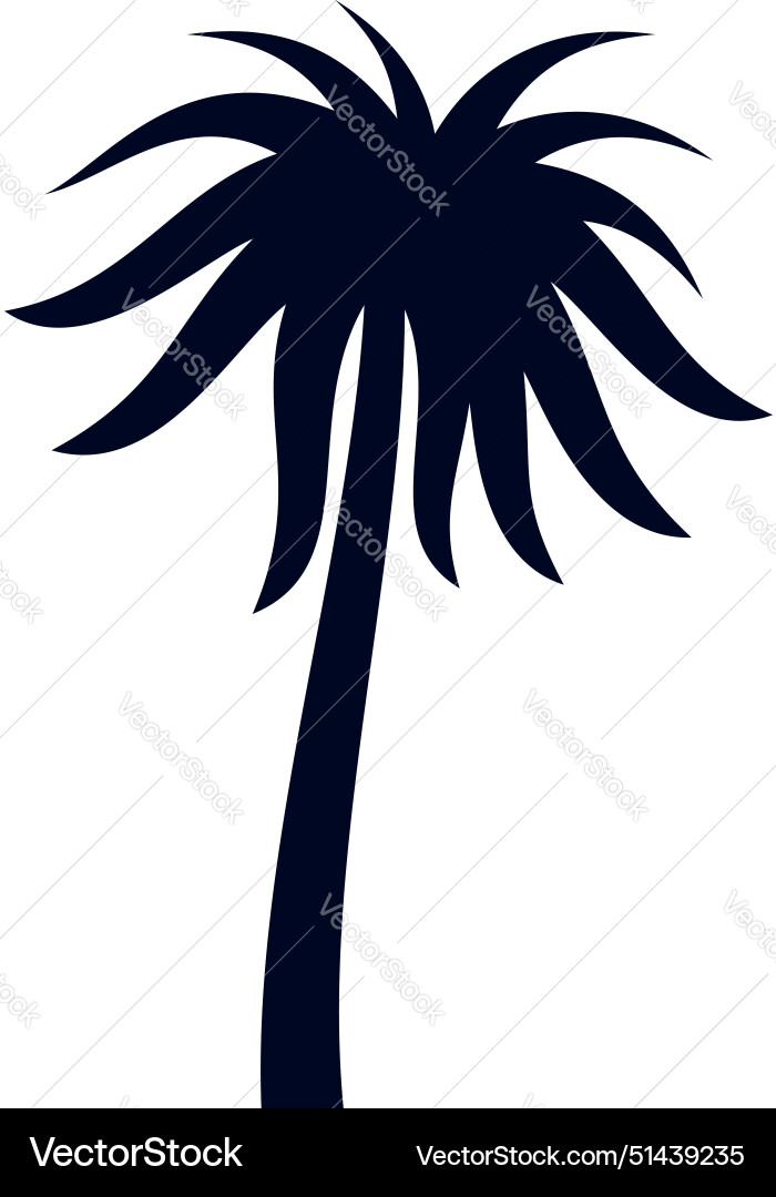 Tropical palm tree Royalty Free Vector Image - VectorStock