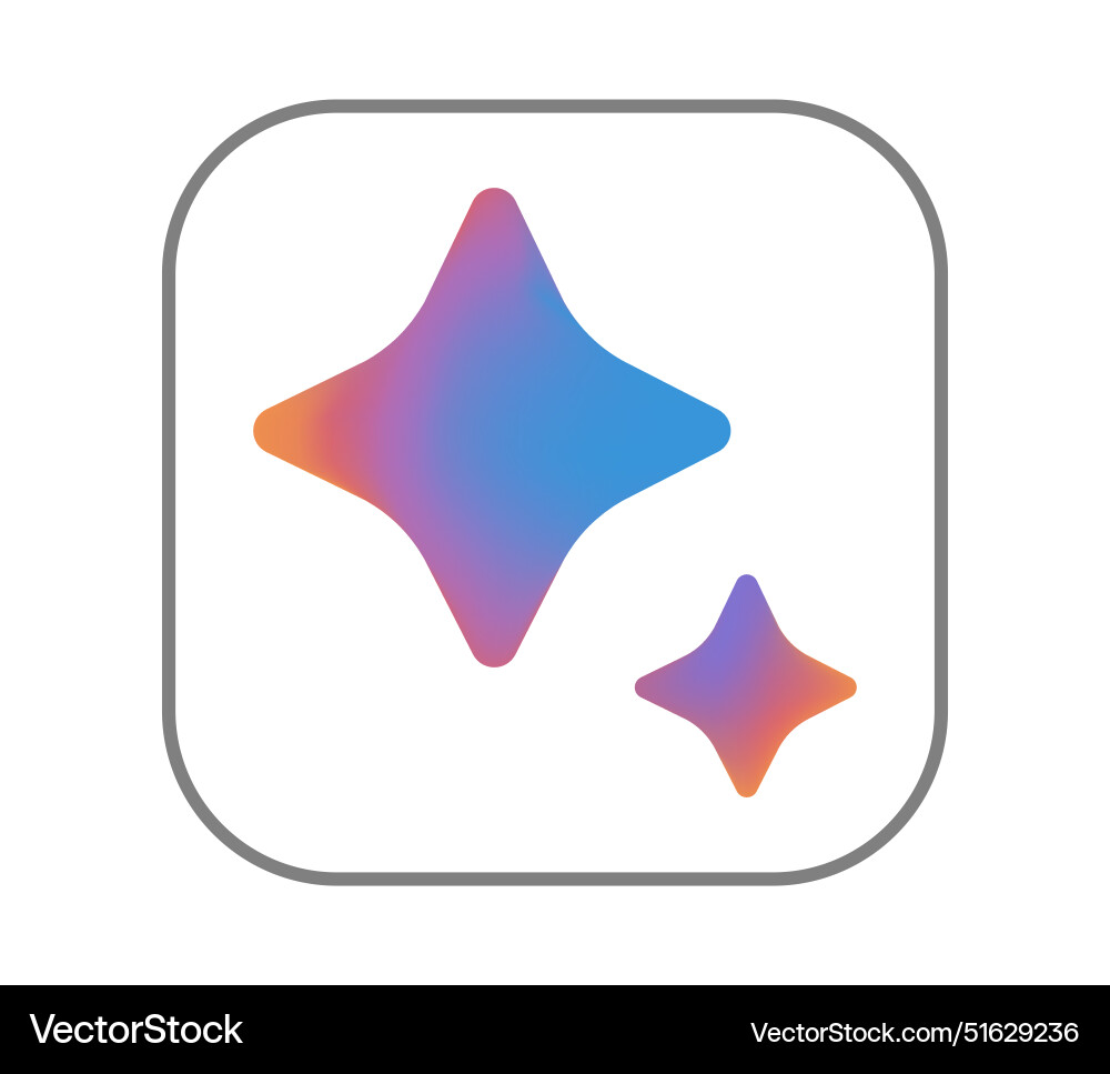 Google bard chatbot icon on white background Vector Image