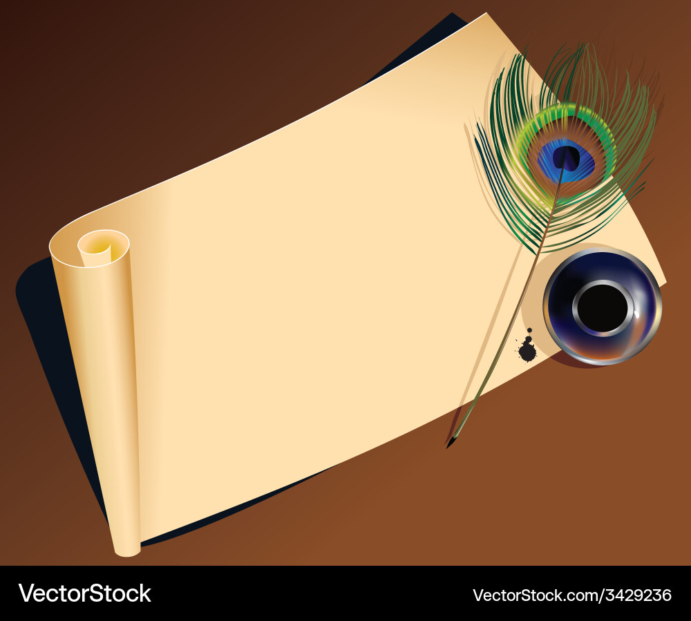 Ink and paper Royalty Free Vector Image - VectorStock