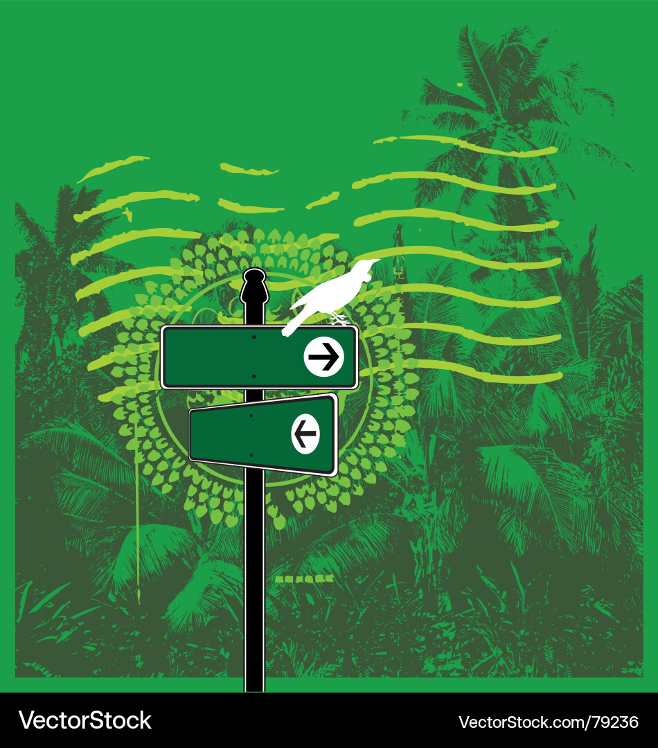 Jungle mail Royalty Free Vector Image - VectorStock